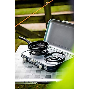 Campingaz, Portable Two Burner Gas Cooker, Outdoor Grill, White