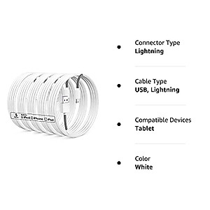 [2Pack] Extra Long iPhone Cable 10ft, Apple MFi Certified Lightning Charger Cable 10 Foot, iPhone USB Fast Charging Cord 10 Feet Compatible for Apple iPhone 13/12/11 Pro Max/XS/XR/X/8/7/6s/Plus/iPad