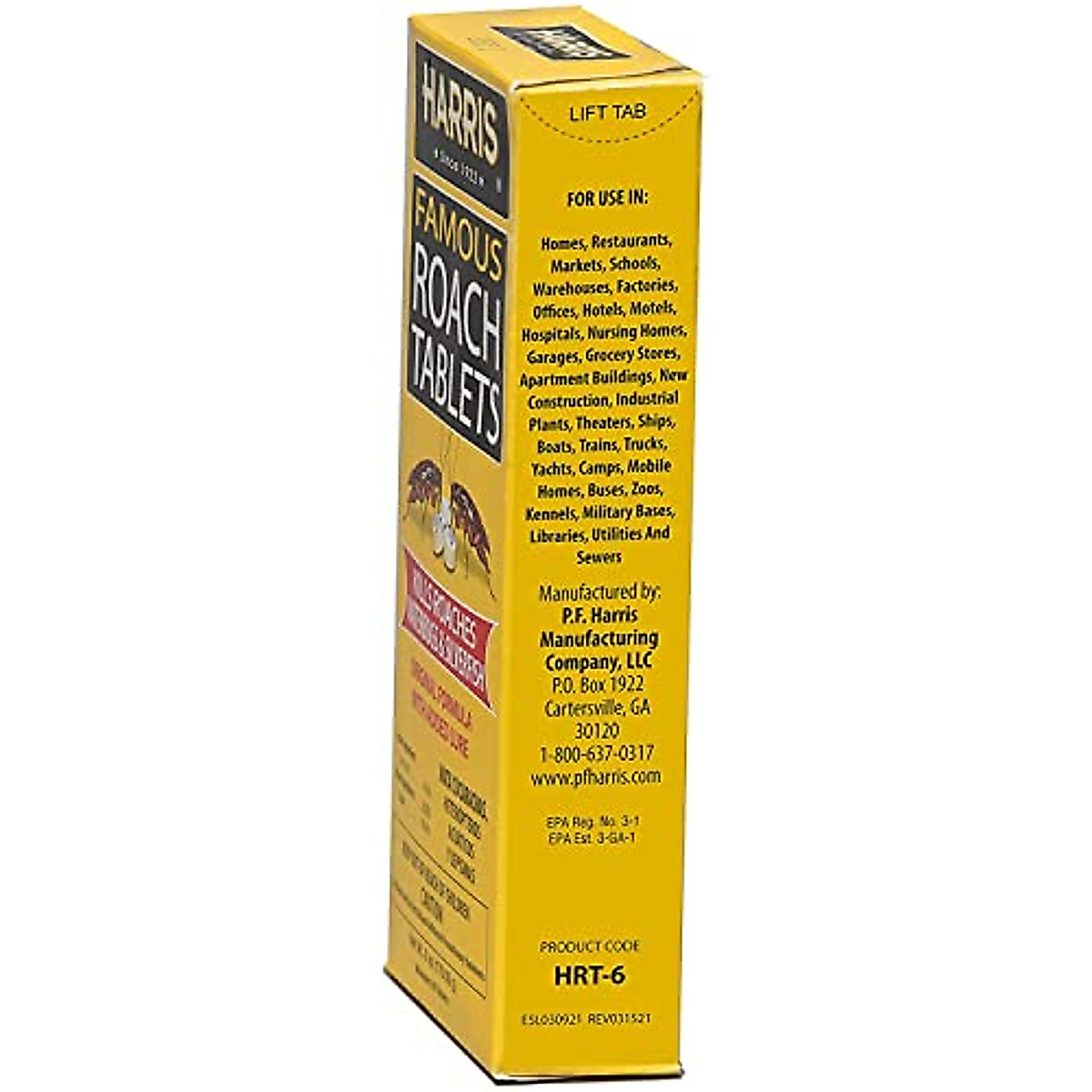 Harris Famous Roach & Silverfish Killer Tablets (6oz), Treats a Minimum of 12 Rooms, 145+ Tablets Included - 3 Packs Included