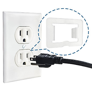 12 Packs Loose Outlet Fix Plug | Make Your Loose Socket Jack Snug for Power Plug | Socket Extender Secured onto Wall Socket | Won't Fall Out Easily or Cut Off Electricity - Matte White