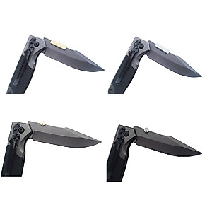 AOHOCA Folding Knife Thumb Stud for Buck and Other EDC Pocket Knives,Pack of 1 set (Stainless Steel, Thumb bar)