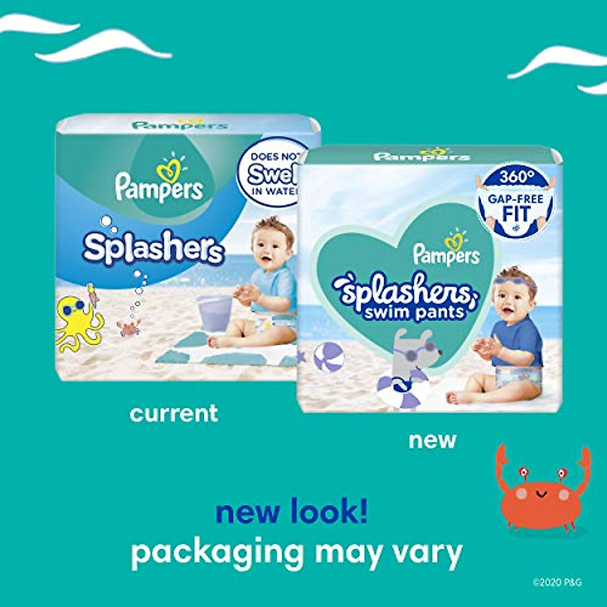 Pampers Splashers Swim Diapers Size S 20 Count
