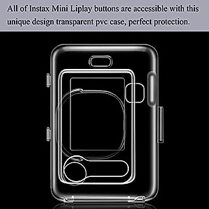 Fintie Protective Clear Case for Fujifilm Instax Mini Liplay Hybrid Instant Film Camera- Crystal Hard Cover with Precise Cutout