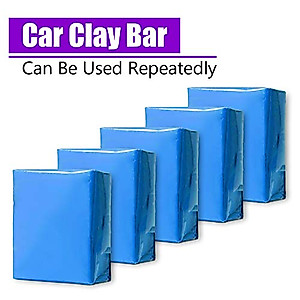 Swpeet 5 Pcs Detailing Car Clay Bar 100g Auto Detailing Magic Claybar Cleaner Perfect for Your Car Cleaning