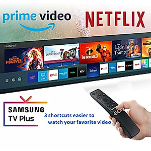 Replaced Smart Remote for Samsung TV with Voice Control for All Samsung LED QLED 4K 8K Curved TVs, 3 Shortcut Buttons for Netflix, Samsung TV,Prime Video w/1 Year Warranty provided by Alizen