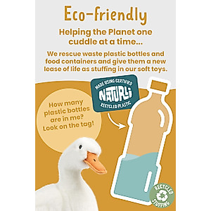 Living Nature Duck Stuffed Animal | Fluffy Duck Toy | Soft Toy Gift for Kids | 14 Inches