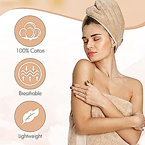 KAHAF Collection 6-Pack Bath Towels - Lightweight - Extra Absorbent - 100% Cotton - Shower towels (Multi, 27 inchesx54 inches)