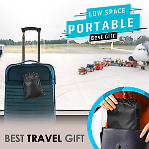 Arsaha Airplane Footrest - Foot Rest for Airplane Travel Essentials , Portable Foot Hammock Under Desk for Train Bus Flight Office Foot Hammock Airplane with Memory Foam-Reduces Swelling