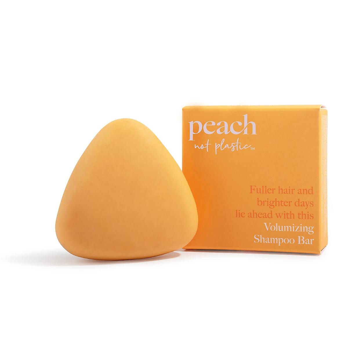 Peach not Plastic Shampoo Bar - Volumizing for Fine & Flat Hair | Leaves Hair Silky Soft | Plant Based, Vegan & Eco Friendly | 3.0oz