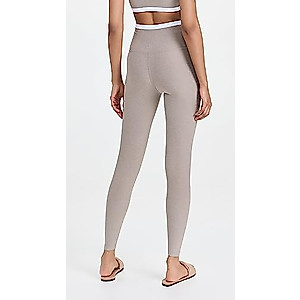 Beyond Yoga Women's Spacedye Outlines High Waisted Midi Leggings, Birch/Cloud White, S