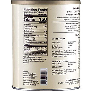 Ghirardelli Sweet Ground White Chocolate Flavor Powder, 3.12 lbs.