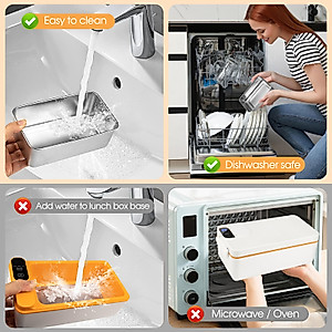 Cordless Electric Lunch Box, No Water Required Heated Lunch Box for Car/Truck/Home, USB Electric Lunch Box for Adults 1L 304 Stainless Steel Container, Warming Time Selectable with HD Digital Display