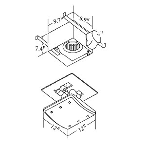 Good Housekeeping 90065 Buckingham Decorative Bathroom Ventilation Exhaust Fan with Light and Nightlight, Medium, Imperial Bronze