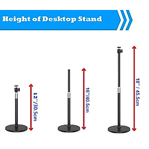 C920s Webcam Tripod Stand Compatible with Logitech C920s C930e C922 C615 C925e Brio StreamCam Webcams - 18'' Height