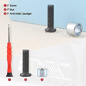 PS5 SSD Screw and Ring Replacement for Sony Playstation 5 PS5 Console Solid State Drive Repair Accessories with Screwdriver