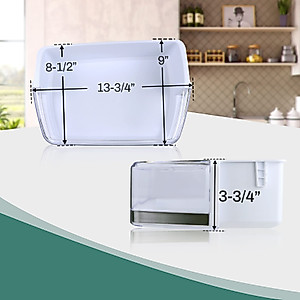 Upgraded DA97-08406A, DA97-08406B/C Refrigerator Door Bin Shelf Replacement for samsung RF4287/RF4289 Right Side Door, Replace AP4578480, 2051375, PS4175803, EAP4175803, DA63-05392B/A, DA63-05391