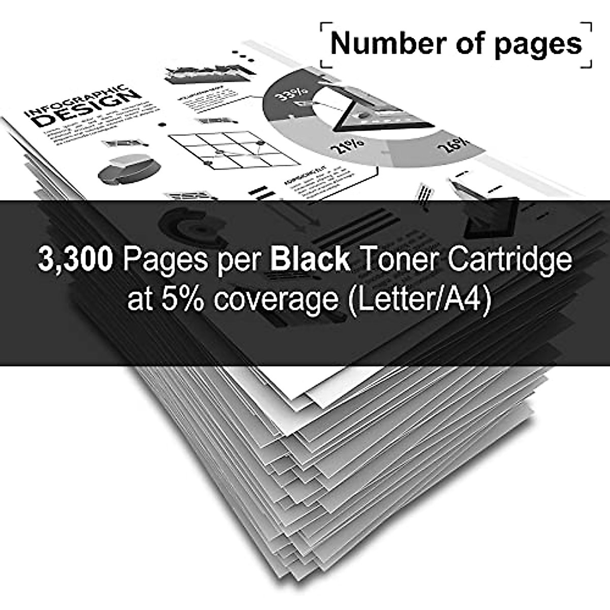 (2 PK,Black) TN820 TN-820 High Yield Compatible Toner Cartridge Replacement for Brother DCP L5600DN L5500DN L5100DN L5650DN L6200DW HL L6200DW L6250DW /DWT L6400DW /DWT L5200DW L6300DW Printer