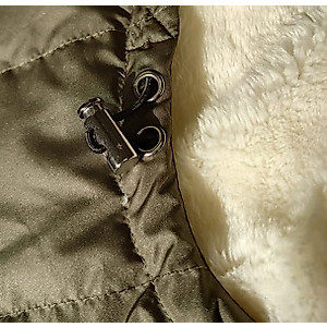 angelette Premium Down Cape Stroller,Carrier Cover and Car Seat Footmuff, Best for Freezing Winter Conditions (Khaki)