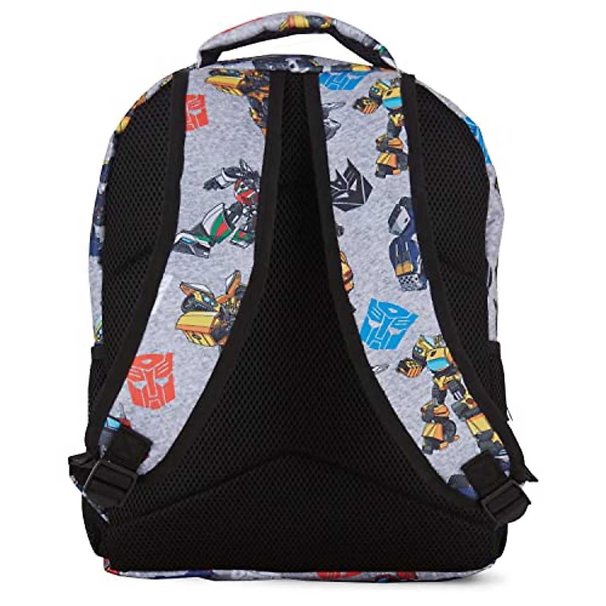 Transformers Optimus Prime Allover Backpack - Optimus, Prime, Megatron and Bumblebee - Transformers School Bookbag (Grey)
