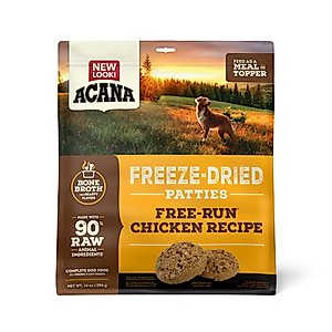 ACANA Freeze Dried Dog Food Meal & Topper, Grain Free High Protein Free-Run Chicken Recipe, 14oz