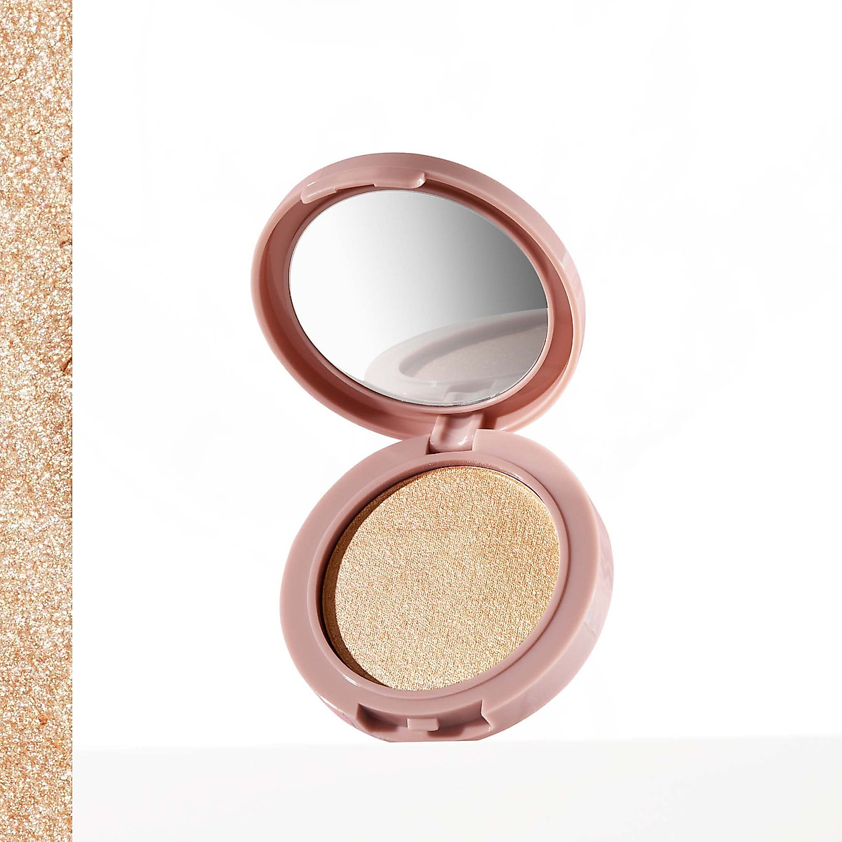 Mally Beauty Positive Radiance Skin Perfecting Highlighter, Liquid-Powder Luminous Formula, Pearlicious Pink