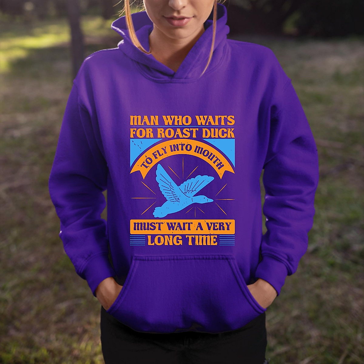 Gift for the Patience who Love to wait for their Goals Black and Muticolor Unisex Hoodie