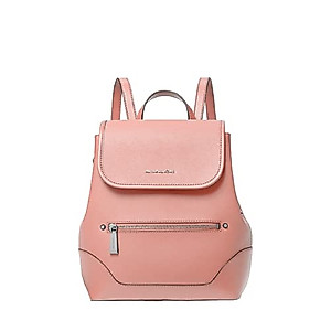 Michael Kors Harrison Medium Saffiano Leather Backpack (Pink)