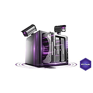 WD Purple 2TB Surveillance Hard Disk Drive - 5400 RPM Class SATA 6 Gb/s 64MB Cache 3.5 Inch - WD20PURX [Old Version] (Renewed)