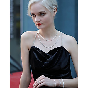 Silver Necklace for women men 2.5mm Rope Chain 925 Sterling Silver Clasp Rope Chain Silver Chain for men 16/18/20/22/24/26/28/30 Inches(16)