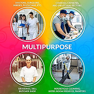 AMZ Supply White Disposable Lab Coats for Adults, Medium. Pack of 10 Microporous Polypropylene 60 GSM Coats Medical. Adult Lab Coat with Hook & Loop, Elastic Wrists, No Pockets