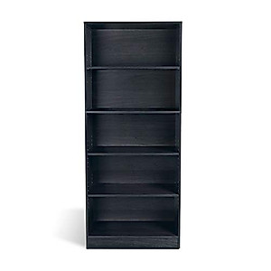 Atlantic Oskar 5-Shelf Multipurposed Bookcase & Storage Cabinet, PN 38408139, in Espresso