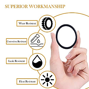 PWACCS High Pressure Washer O Ring Kit, Replacement Rubber Ring for Power Washer, General for Pump, Coupler, Adapter, Hose, Gun and Nozzle, 100 Pieces