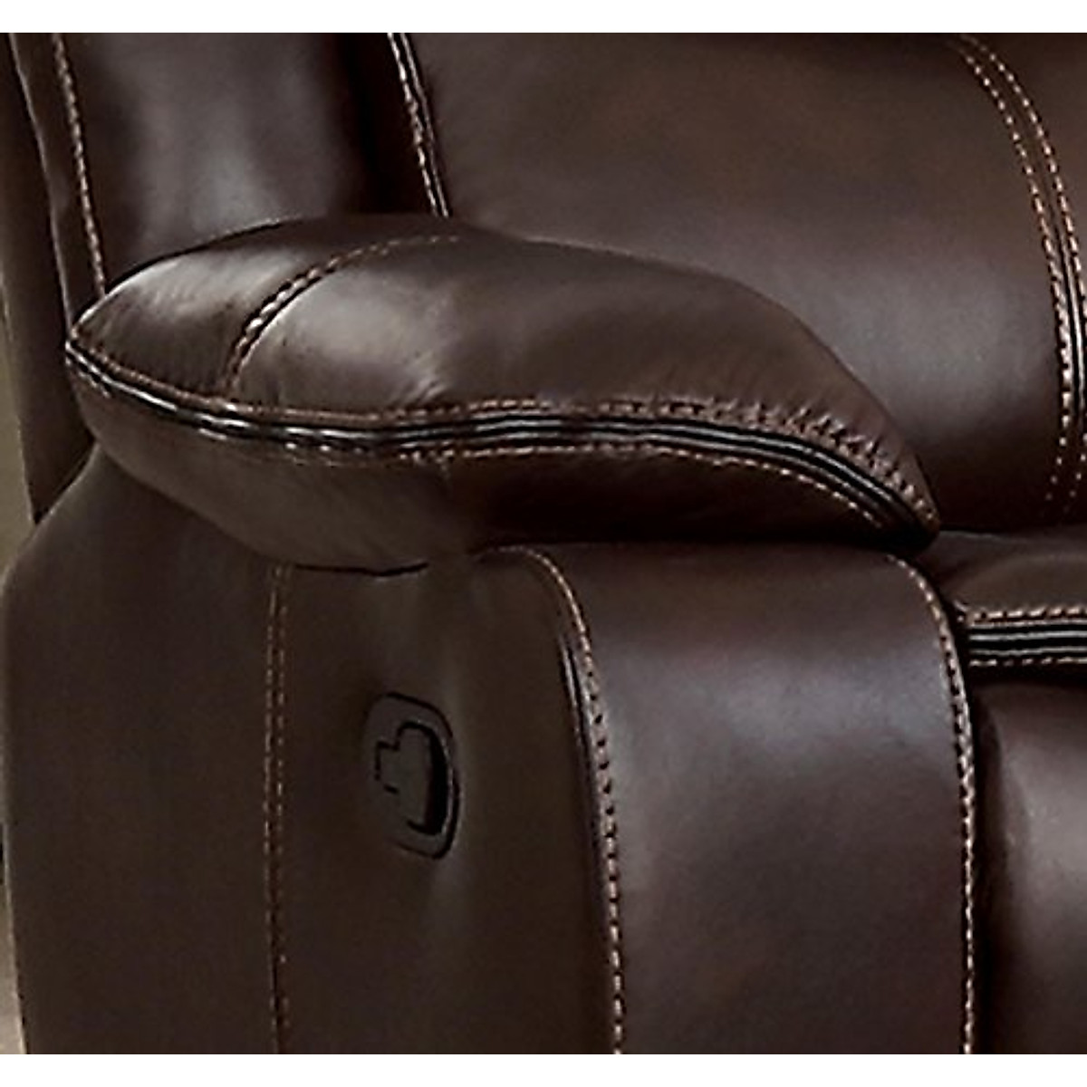 Homelegance Bastrop Double Reclining Sofa (Manual), Brown