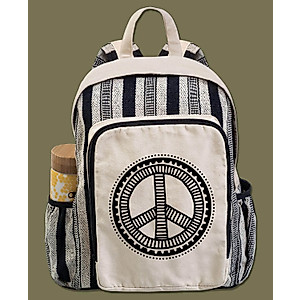 Soul Flower Into The Forest I Go Natural Canvas Backpack