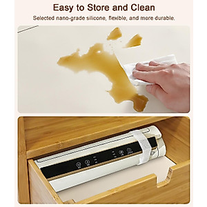 Electric Warming Tray, Warming Mat for Food with 8 Temperature Settings and Timing, Raised Feet Protects Table, Portable Food Warmer for Buffets Party, Gathering, Daily Use