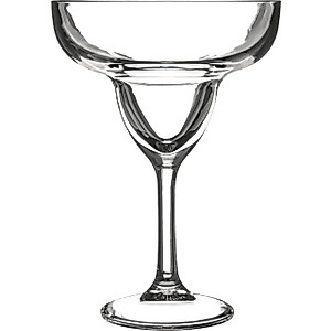 Carlisle FoodService Products Alibi Margarita Glass for Restaurants, Catering, Kitchens, Plastic, 16 Ounces, Clear, (Pack of 24)