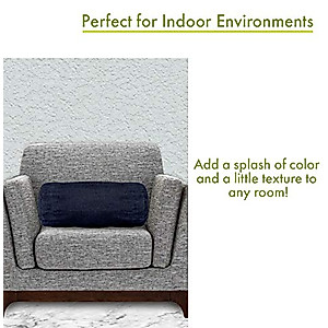 Majestic Home Goods Villa Round Bolster, Navy