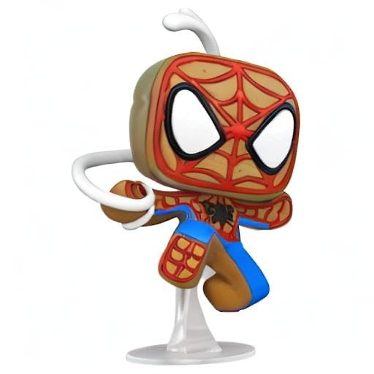 Spider-Man POP Marvel: Holiday - Gingerbread Funko Pop! Vinyl Figure (Bundled with Compatible Pop Box Protector Case), Multicolored, 3.75 inches
