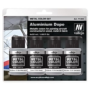 Vallejo Acrylicos Metal Color Jet Exhaust Paint Set, black, 1 Fl Oz (Pack of 1)