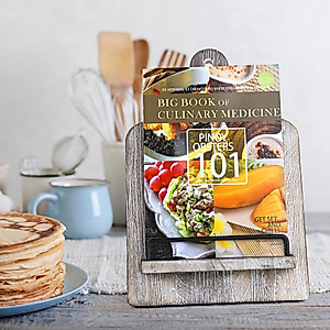 Wood Cookbook Stand Cookbook Holder: Kitchen Adjustable Cookbook Holder Recipe Stand for Counter Gray
