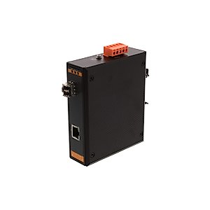 Networx Industrial Gigabit Ethernet Fiber Media Converter - 1000Base-LX - LC Multimode, 550m, 850nm, 1 Port