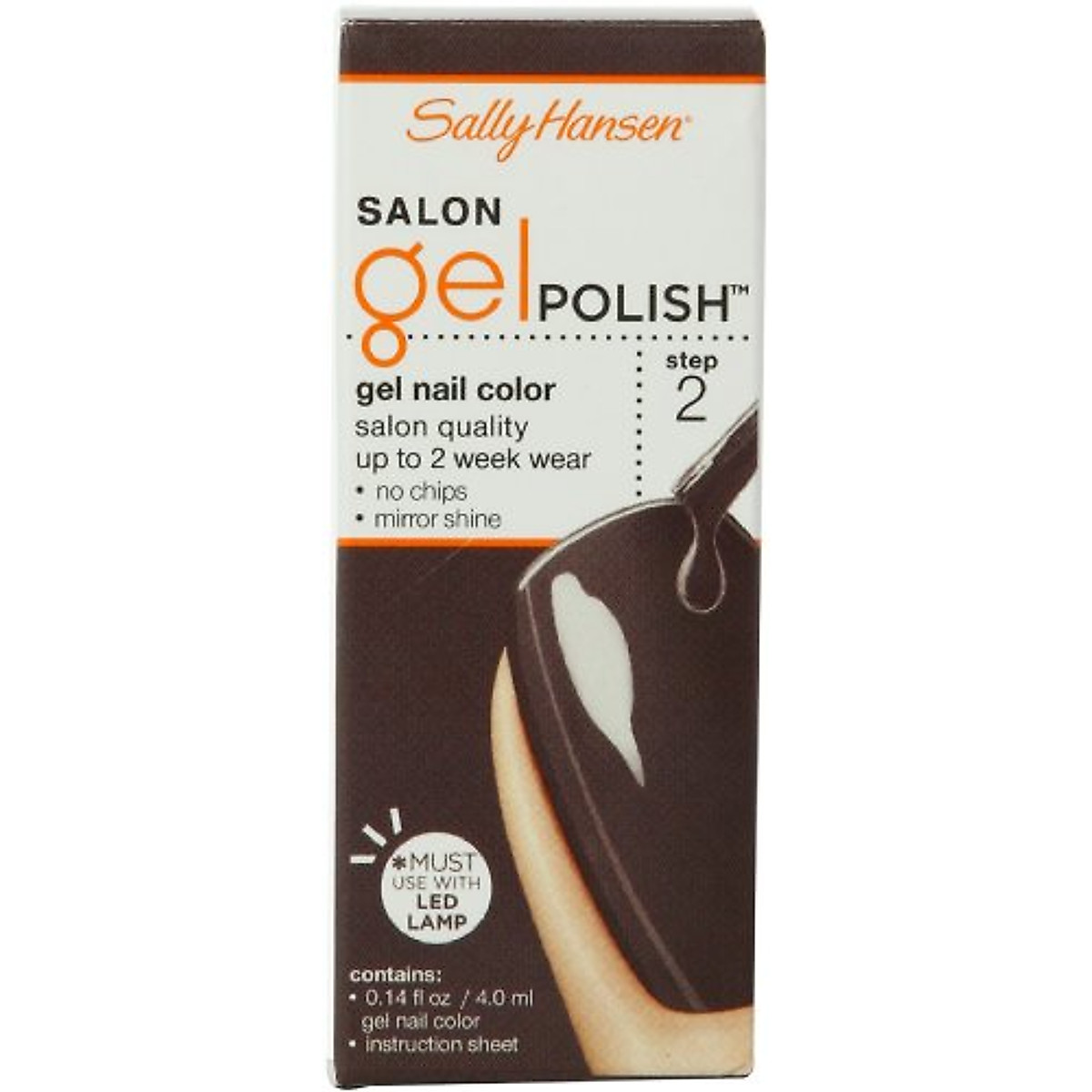 Sally Hansen Salon Pro Gel, Commander In Chic, 0.25 Fluid Ounce