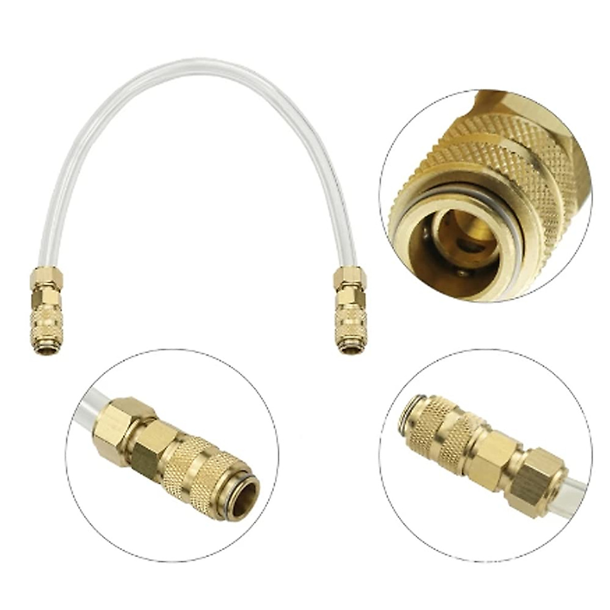 YIYIBYUS Bleed Tube with Bridge Tube,Bleed kit Filler kit Compatible with Seastar Hydraulic Steering Systems