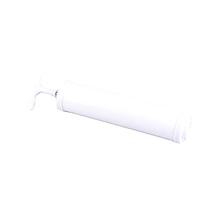 Mallofusa Hand Plastic Compressed Vacuum Space Manual Air Deflation Pump for Vacuum Seal Storage Bags White 9.3 x 1.5 Inch