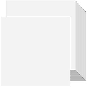 Kosiz 100 Sheets White Cardstock Paper 11.6 x 11.7'' 185 GSM 70 lb Card Stock Smooth Printer Cardstock for Arts Scrapbooking Wedding Invitations Menus Business Greeting Cards, 98 Brightness