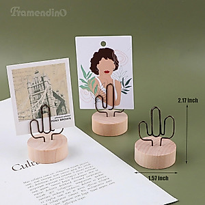 Framendino, 12 Pack Table Number Holders Wooden Place Card Holders for CenterPack Wedding