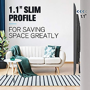 Mounting Dream TV Mount Fixed for Most 26-55 Inch LED, LCD and Plasma TV, TV Wall Mount TV Bracket up to VESA 400x400mm and 100 LBS Loading Capacity, Low Profile and Space Saving Flat Mount MD2361-K