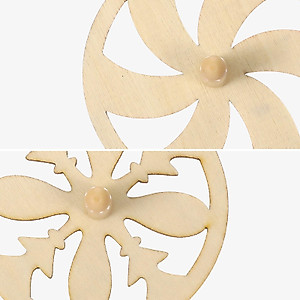 NUOBESTY 20pcs Spinning Top Wooden Gyroscope Blank Gyroscope Hollow Gyro Wood Gyro Tops for Kids DIY Gyroscope Kids Painting Toy Unfinished Tops Wood Tops Kids Gyroscope Kids Tops DIY Tops