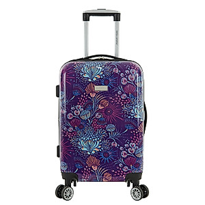 Travelers Club Bella Caronia Deluxe 20", 3 Luggage & Travel Accessories, Jardin, 7 Piece Set