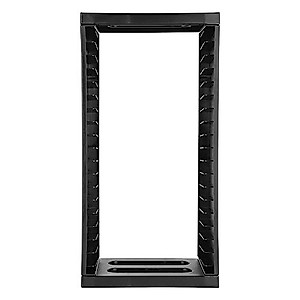 DAUERHAFT Lightweight and Practical Game Storage Shelf Abs Material Game Disc Storage Shelf Large Capacity Double Layer,for Game Player,for Game Lover